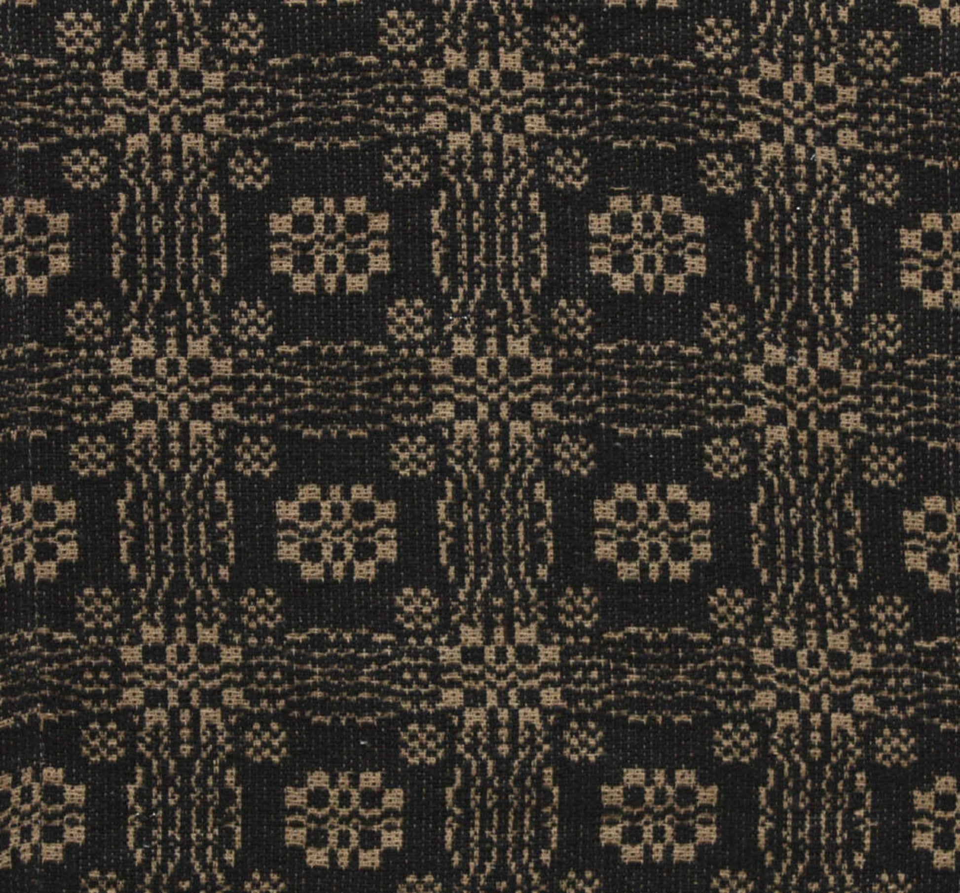 Primitive/Colonial Gettysburg Coverlet King Bed Cover Black/Mustard ...